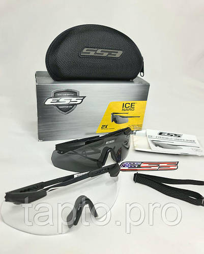 Очки тактические ESS ICE 2X NARO (дужки 2 шт. + линзы 2 шт), 740-0001 ...