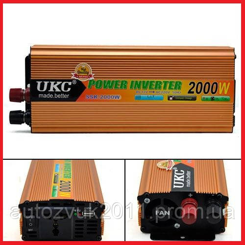 UKC 12-220v на 2000W инвертор (преобразователь тока), цена 6395.22 грн — Prom.ua (ID#1661648506)