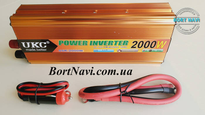Преобразователь авто инвертор UKC 12V на 220V 2000W, цена 5999 грн — Prom.ua (ID#1661664134)