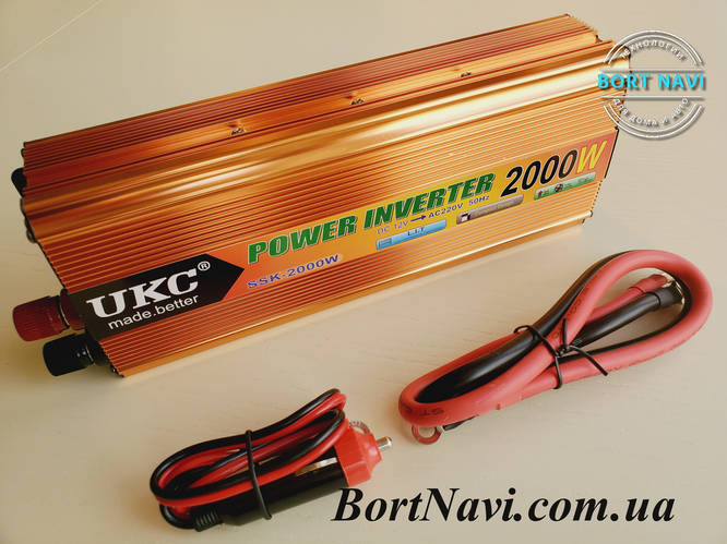 Преобразователь авто инвертор UKC 12V на 220V 2000W, цена 5999 грн — Prom.ua (ID#1661664134)
