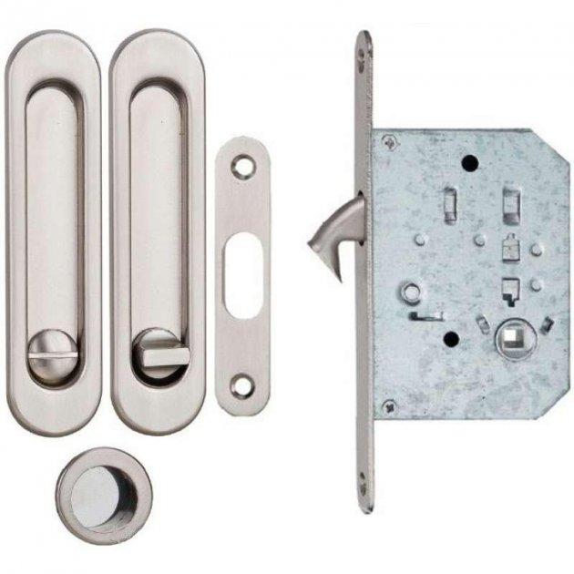 Ручки для Раздвижных Дверей с Замком Wc Комплект Siba Сатин — Купить Недорого на Bigl Ua