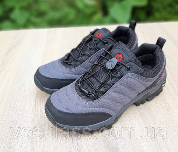 Купити Merrell Vibram зимові чоловічі кросівки термо Меррел Вібрам сірі ...