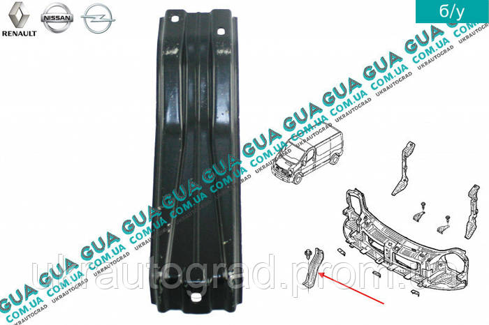 Кронштейн усилителя бампера / панели кузова 8200411893 Nissan / НИССАН ...