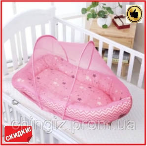 Детская переносная кроватка матрас с москитной сеткой Portable Baby Bed ...