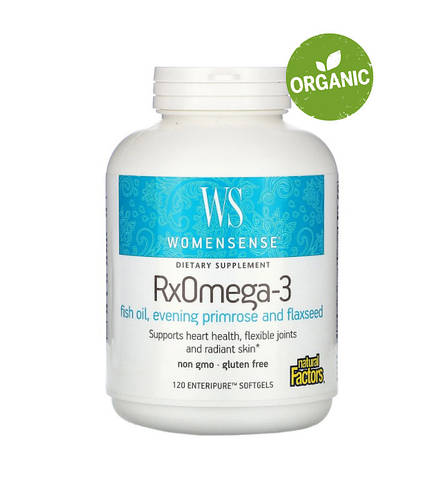 Natural Factors, RxOmega-3, Омега для женщин, 120 мягких таблеток (ID ...