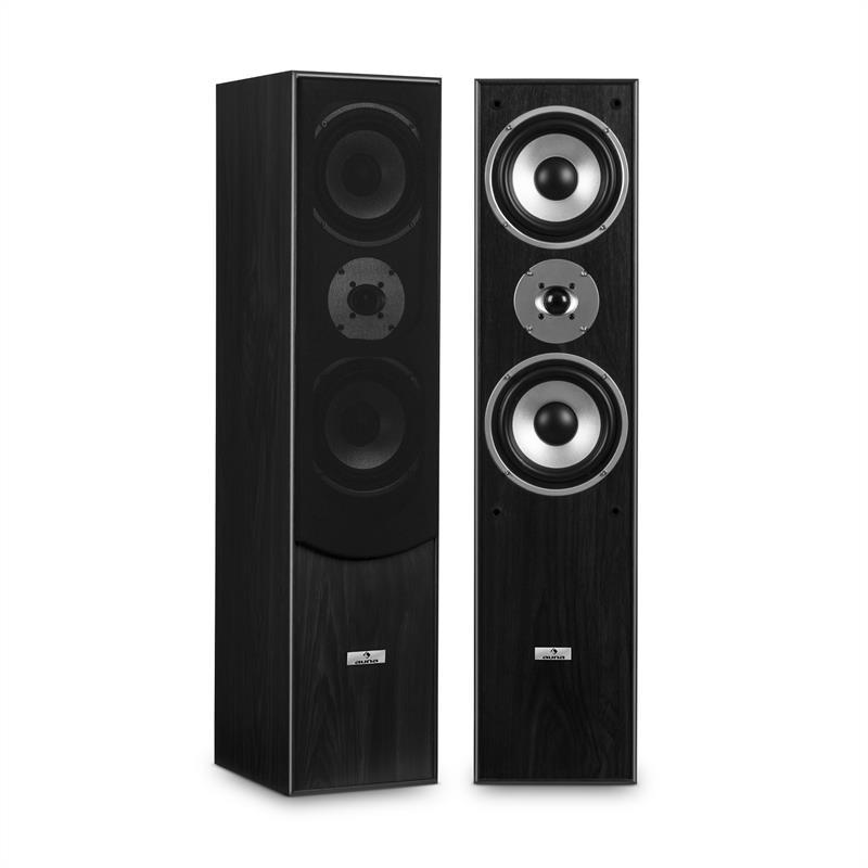 L766 3-полосная акустическая система HiFi с фазоинвертором, пара черных ...