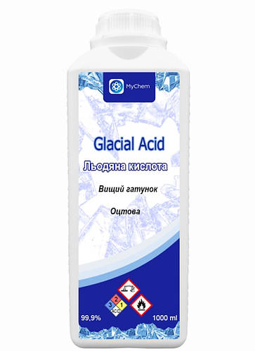 Ледяная уксусная кислота 1 л 99,9 % ЛУК ХЧ MyChem (ID#1658968388), цена ...