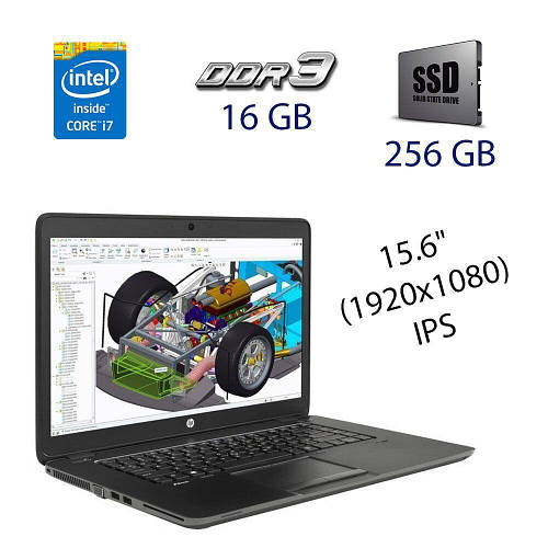 Ультрабук HP Zbook 15u G2 / 15.6" (1920x1080) IPS / Intel Core i7-5600U ...