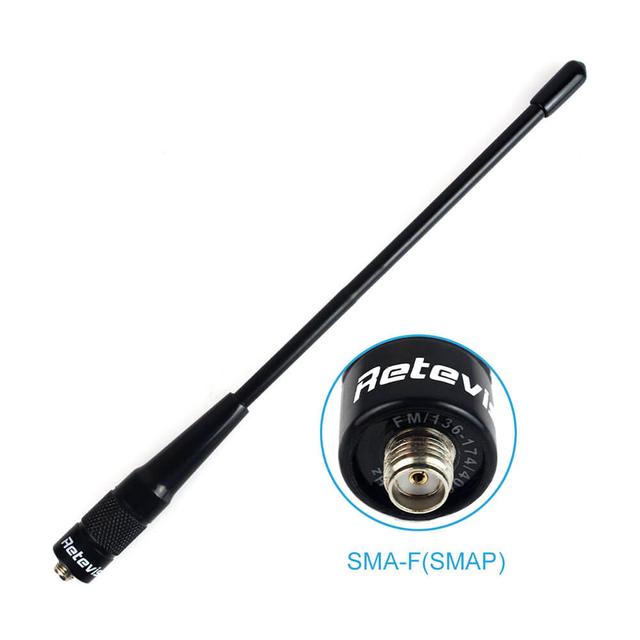 Усиленная антенна RETEVIS RHD-701 SMA-F 20W для раций 136-174/400-480 ...