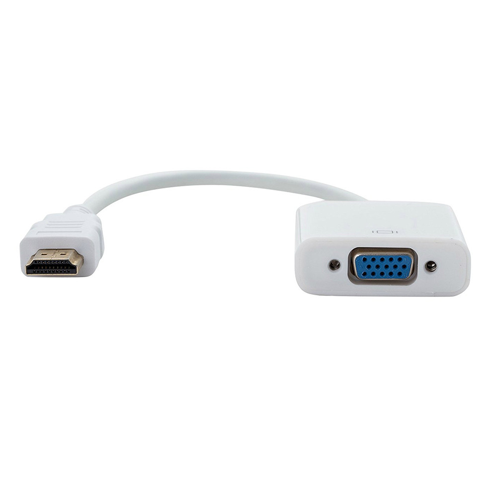 Конвертер HDMI (папа) на VGA(мама) 10cm, White, 4K/2K, Пакет Q250, цена ...