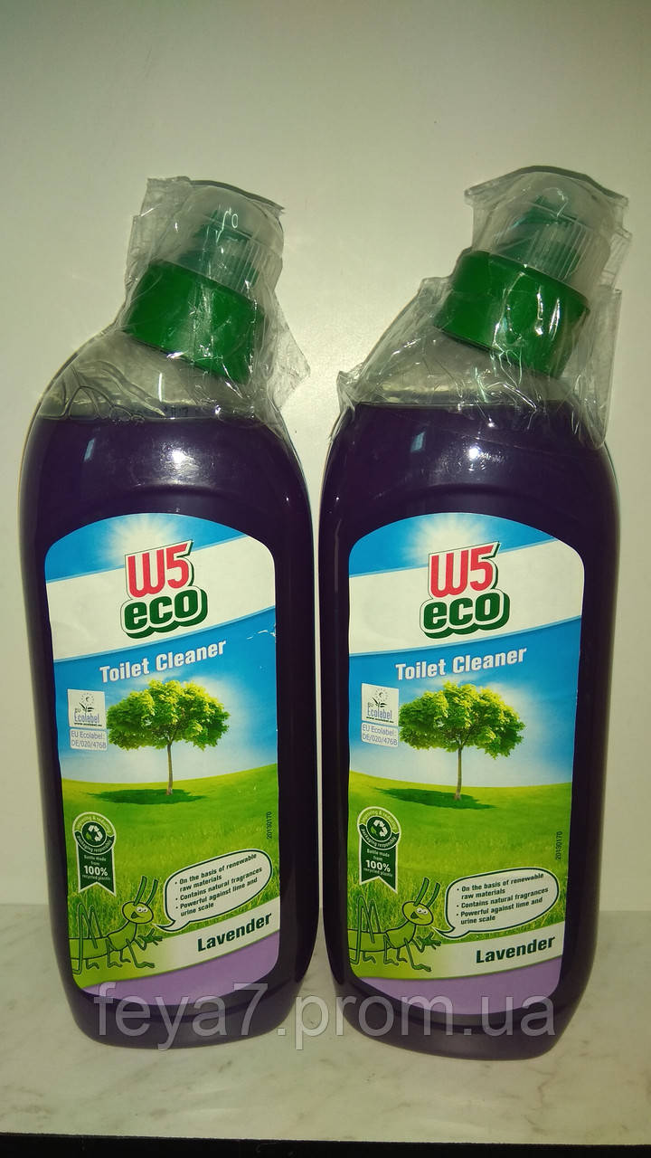 Засіб для чищення туалету W5 Eco Toilet Cleaner Lavanda 1л, ціна 75 грн — Prom.ua (ID#1662562646)
