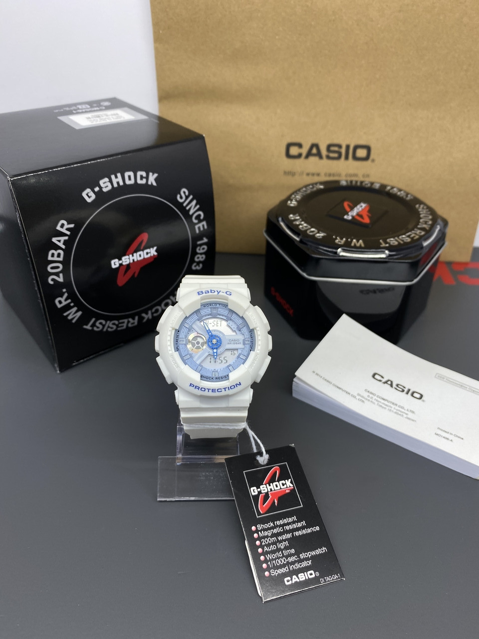 Купить Часы Casio Baby-G белые, цена 3000 ₴ — Prom.ua (ID#1662745603)