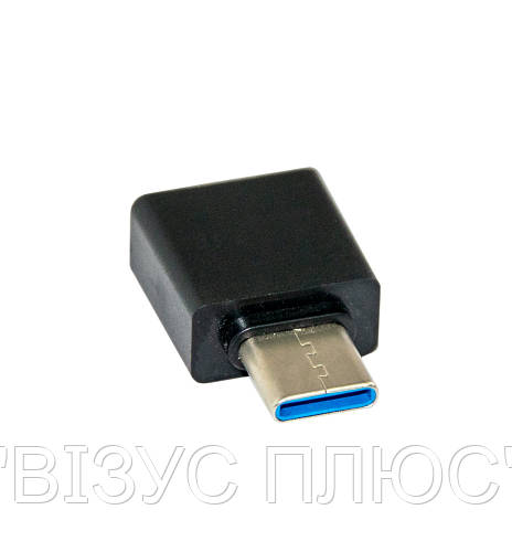 Перехідник з Usb на Type C Чорний адаптер Type C Usb переходник с