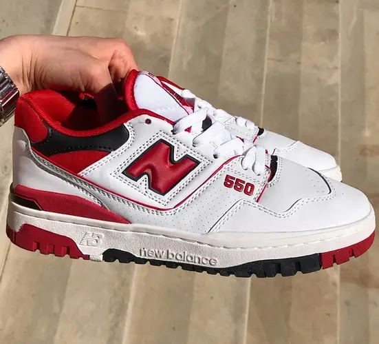 Купить Кроссовки New Balance 550 White/Red, цена 2250 ₴ — Prom.ua (ID ...