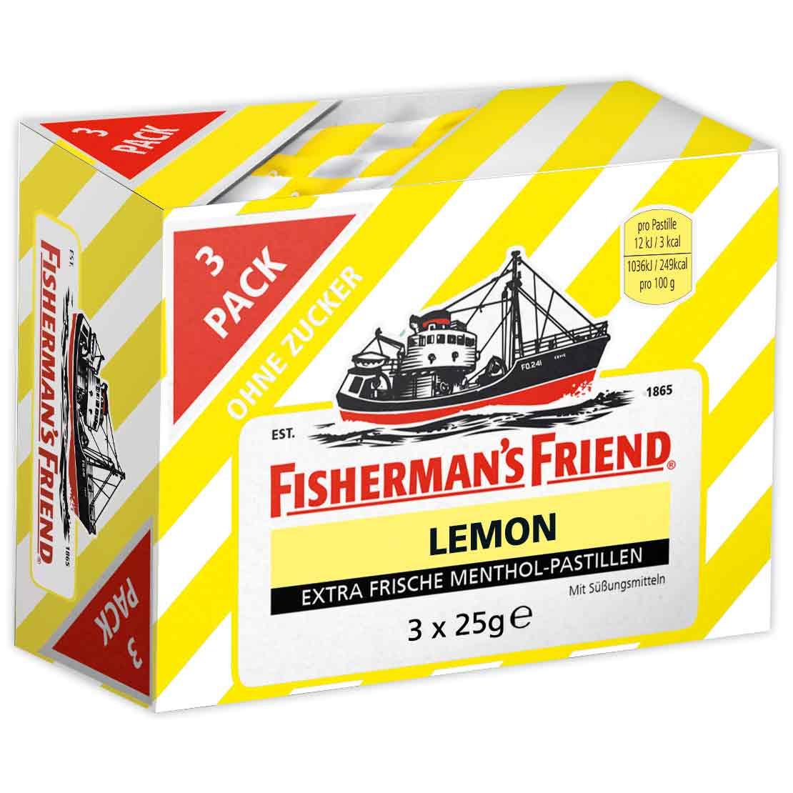 Купить Набір льодяників Fisherman's Friend Lemon без цукру 3x25g ...