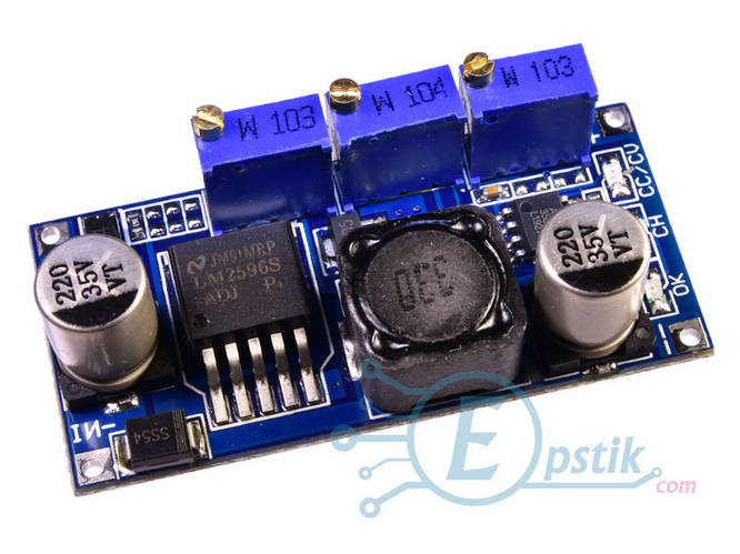 LM2596 DC-DC перетворювач понижуючий з регулюванням струму і напруги ...