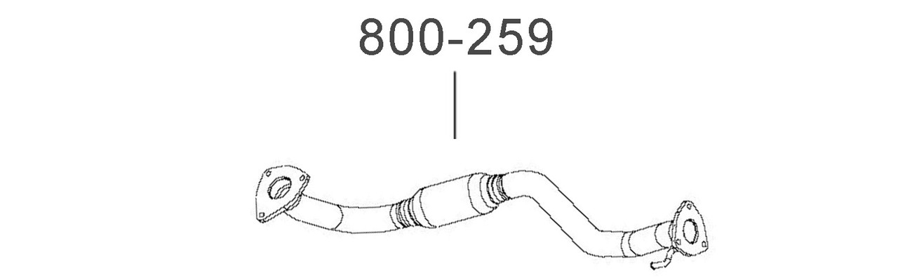 Труба Приемная Lanos Bosal (800-259) — Купить Недорого на Bigl.ua ...