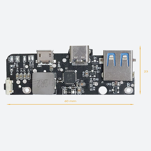 Контролер для Power Bank 1USB W332 QC3.0 (Type-C+Micro) (ID#1664231523 ...