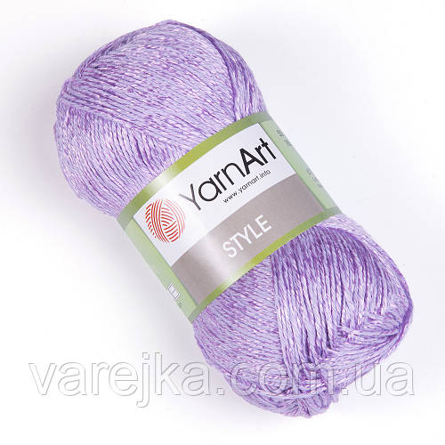 Пряжа YarnArt Style 674 Лиловый (ЯрнАрт Стайл) хлопок с вискозой, цена ...
