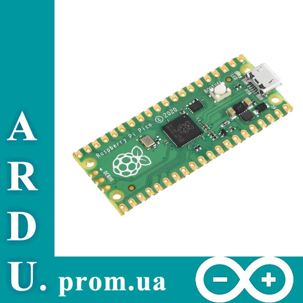 Микроконтроллер Raspberry Pi Pico - RP2040 ARM Cortex M0+ [#A-1], цена ...