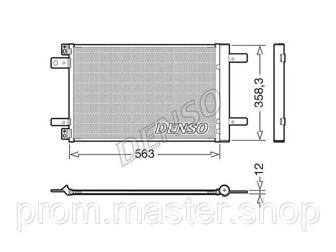 Купити Радіатор кондиціонераDS DS 7 CROSSBACK 17-21; CITROEN ...