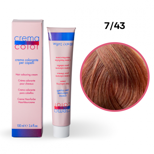 Купить Крем-краска для волос CREMA COLOR 7/43 VITALITY'S, цена 255 ...