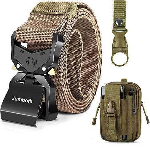 Купить Тактический ремень Jumbofit с подсумком и карабином, цвет ...