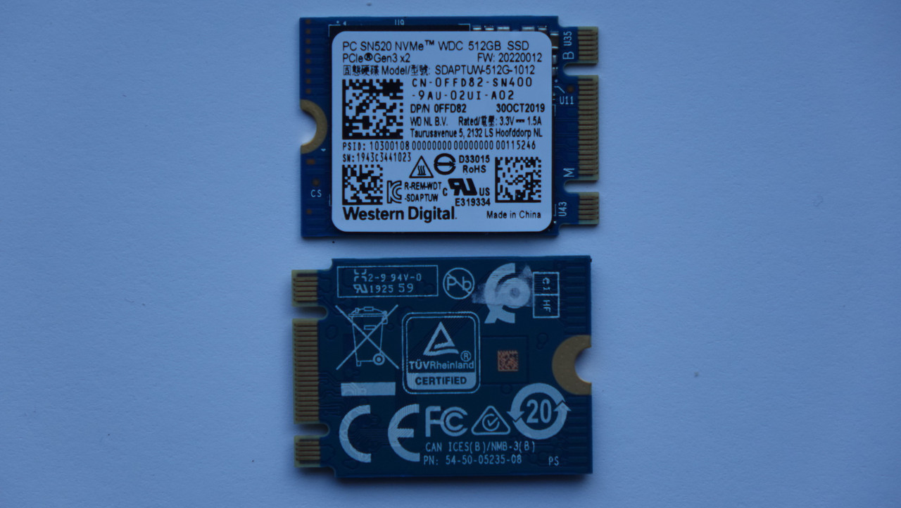 Купити SSD WD SN520 512 GB NVMe M.2 2230 / 2280 TLC (SDAPTUW-512G-1012 ...