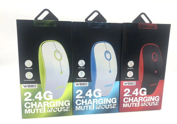 Купити Миша комп'ютерна бездротова ZORNWEE W880 з акумулятором - два кольори, ціна 466 ₴ - Prom ...