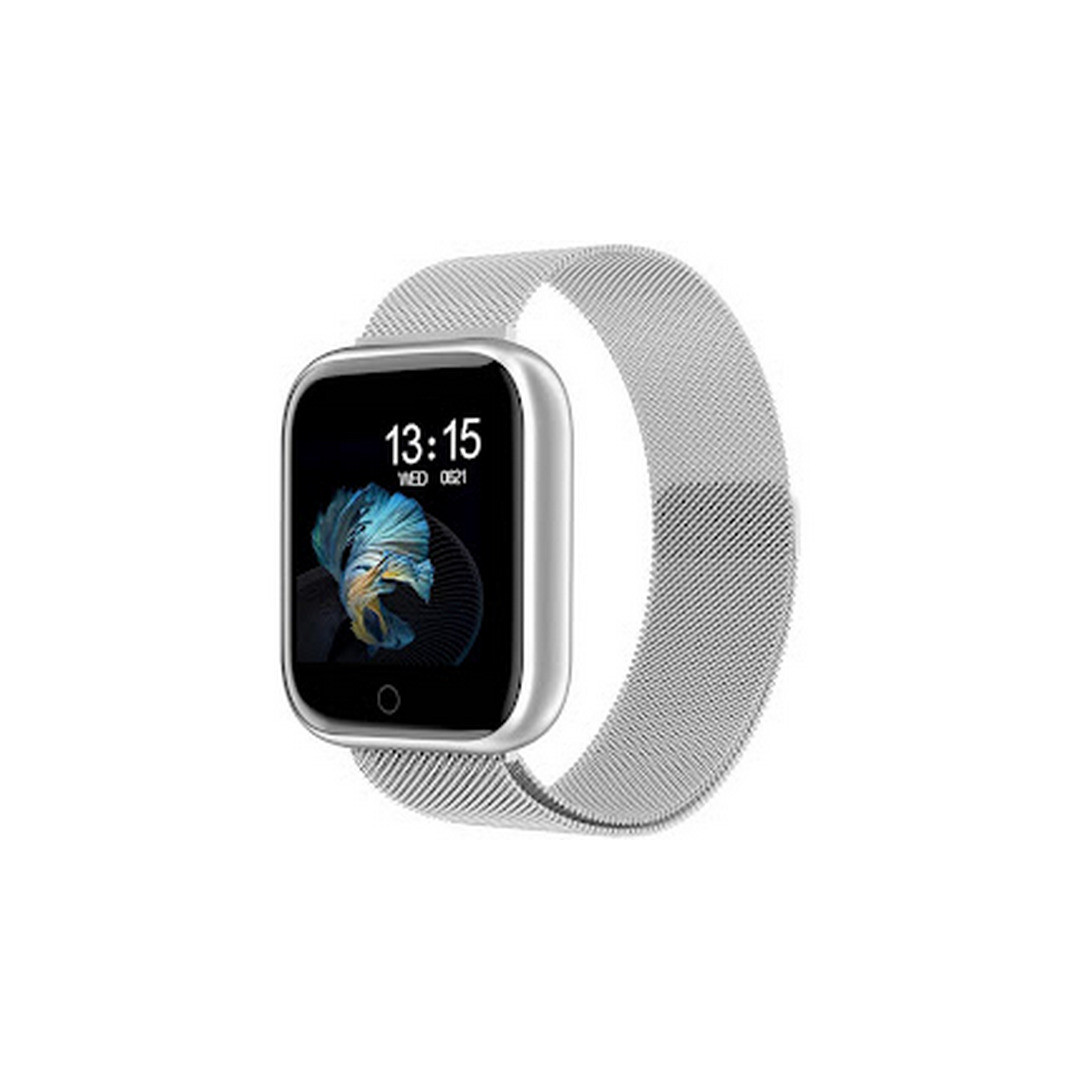 Смарт-часы Smart Watch T80s Silver с тонометром и пульсометром, 2 ...