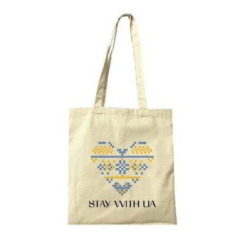 Экосумка TaKa Sumka патриот "Stay with UA " бязь суровая (ручка 70 см ...