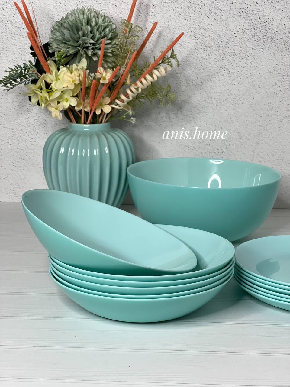 Сервиз Столовый LUMINARC Diwali Light Turquoise, 19 Пр. — Купить ...