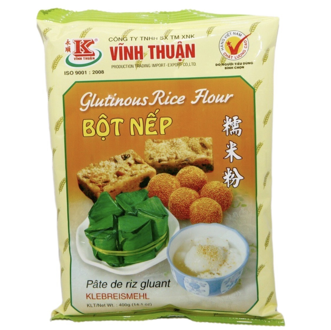 Мука Рисовая Из Клейкого Риса для Выпечки Моти Bot Nep 400г. Вьетнам ...