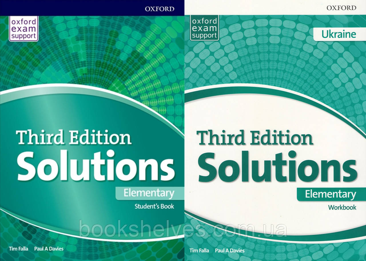 Solutions (Third Edition) Elementary Student's Book&WorkBook Учебник и ...