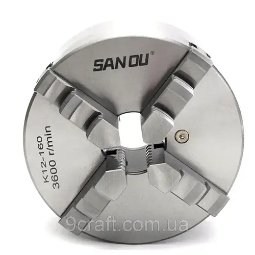 ПАТРОН ТОКАРНИЙ SANOU 4Х КУЛАЧКОВИЙ 160 ММ САМОЦЕНТРУЮЧИЙ (ID ...
