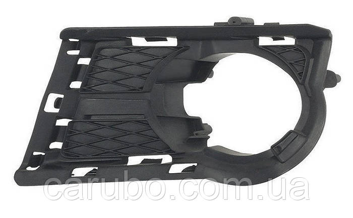 Решетка бампера Volkswagen Tiguan 07-11 левая с отверстиями для ...