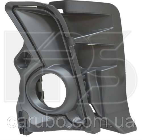 Решітка в бампер Toyota Highlander 13-16 ліва з відп. п/тум під DRL (ID ...