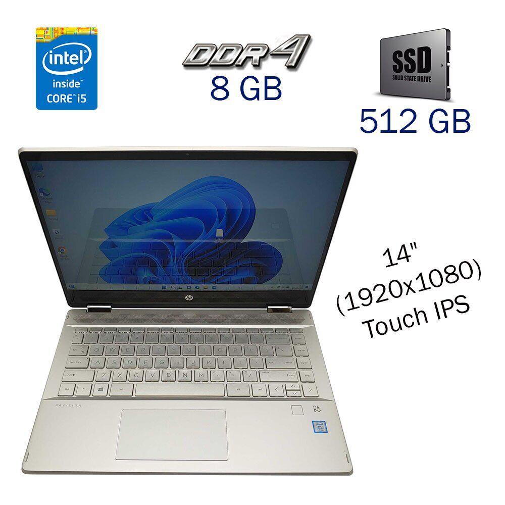 Ультрабук HP Pavilion x360 / 14" (1920х1080) Touch IPS / Intel Core i5 ...