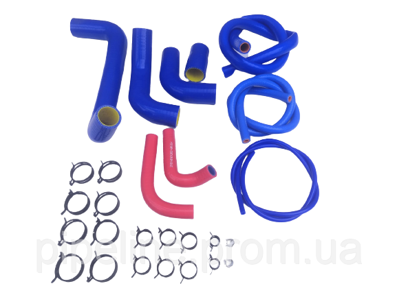 Набор силиконовых патрубков ВАЗ 2101-2107 медный радиатор комплект 9 шт ...
