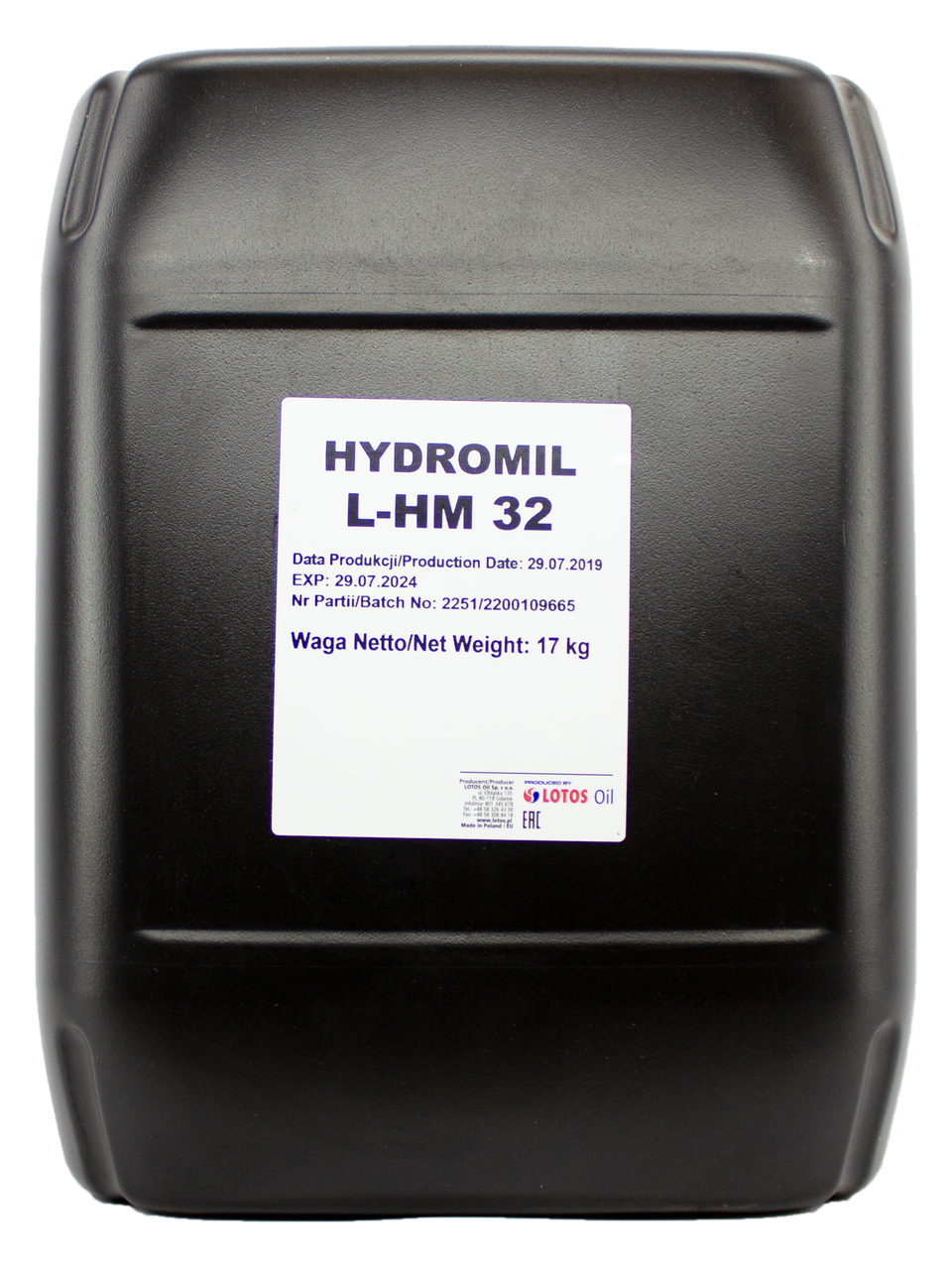 Масло гидравлическое Lotos Hydromil L-HM 32 17 кг (WH-P700T20-000) (ID#1666646615), цена: 2932 ...