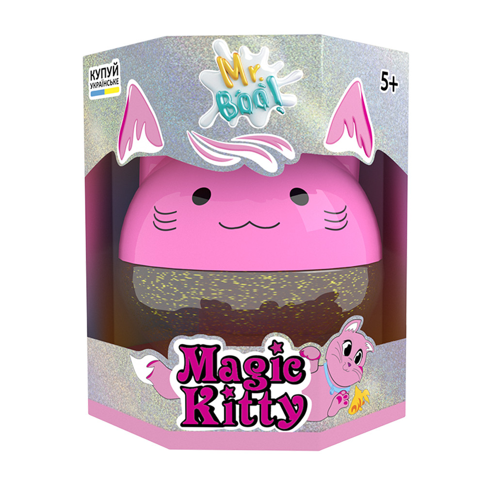 Лизун-антистресс Magic Kitty TM Mr.Boo 80117 с Блестками в Банке 100 Мл ...