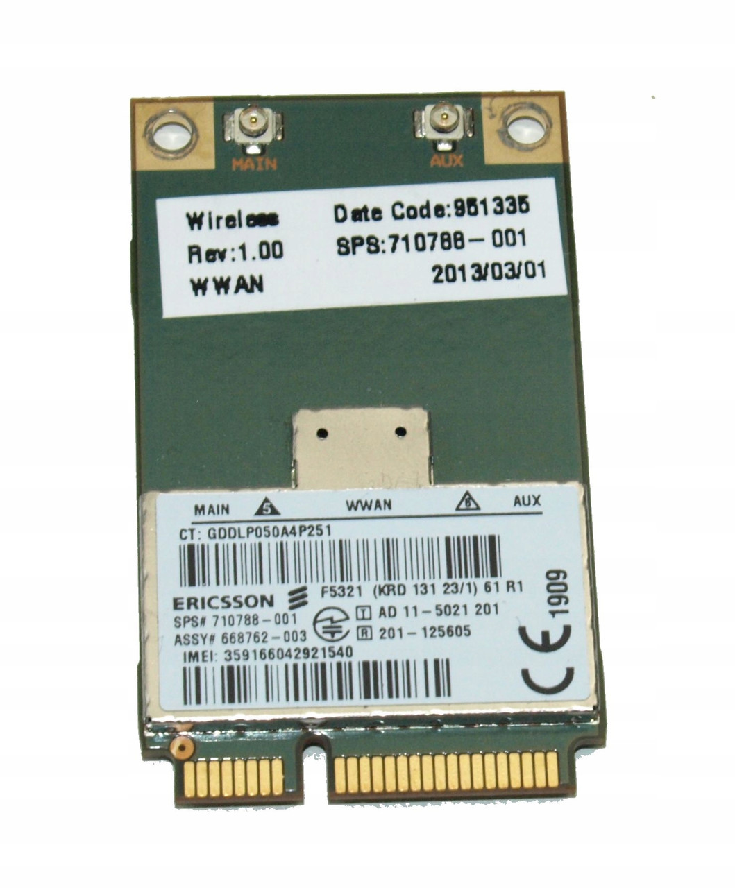 3G модем для ноутбука HP Ericsson F5321 Mini PCI Express Card (710788 ...