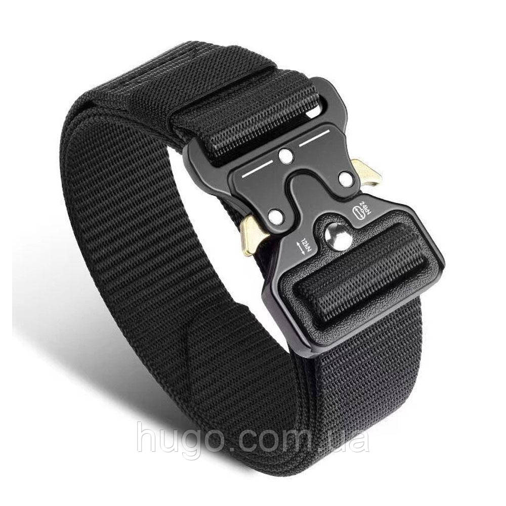 Тактический военный ремень 145 см, Черный Tactical Belt / Сверхмощный ...