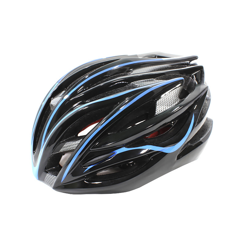 Шлем Велосипедный Helmet Н-045 Black + Blue Велошлем для Велосипедистов ...