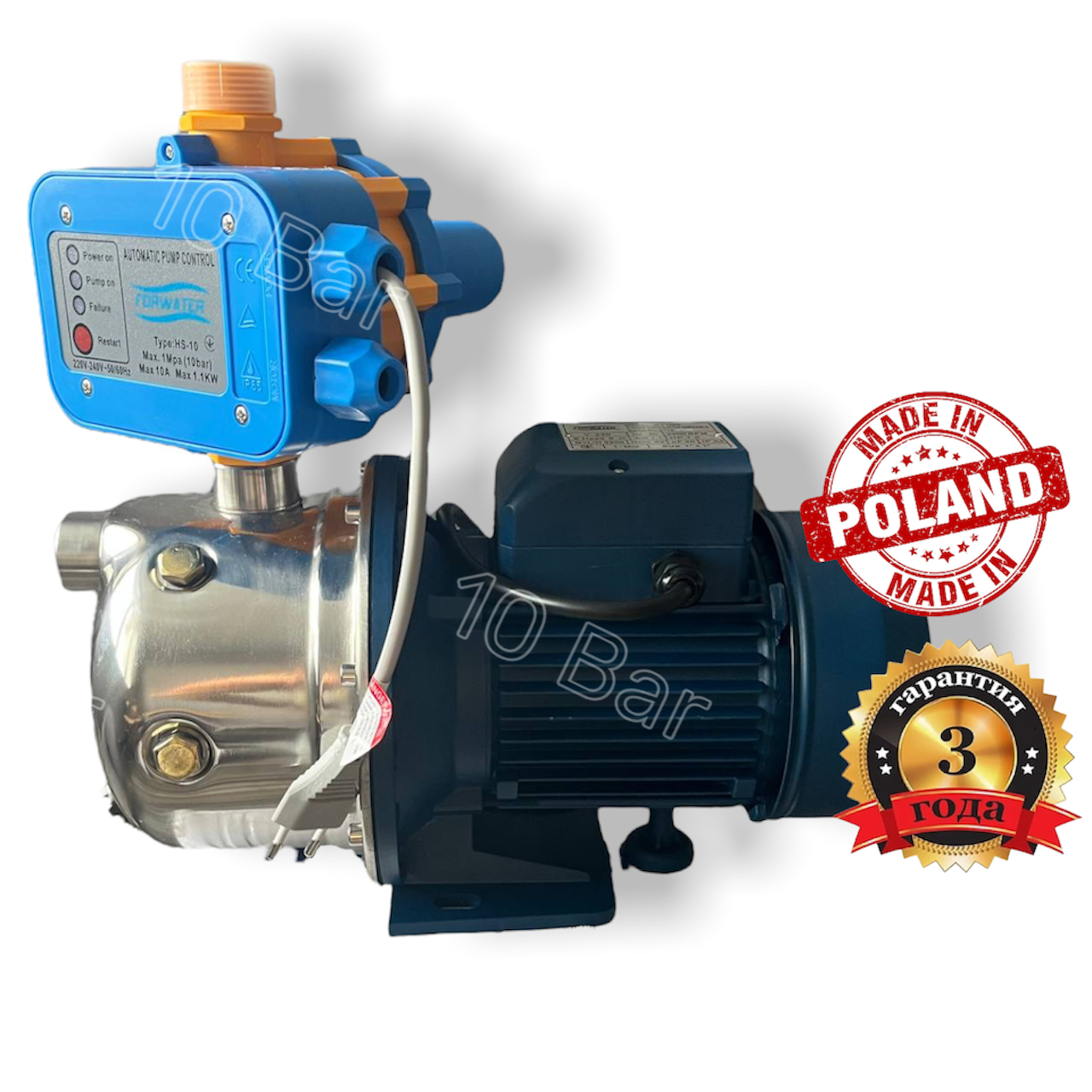 Насосная Станция Forwater JET 100S (нержавейка) с Автоматикой PC-10 ...