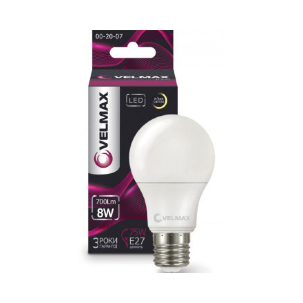 Купити LED лампа Velmax V-A70 15W E27 3000K 1350Lm кут 240 21-11-66 ...