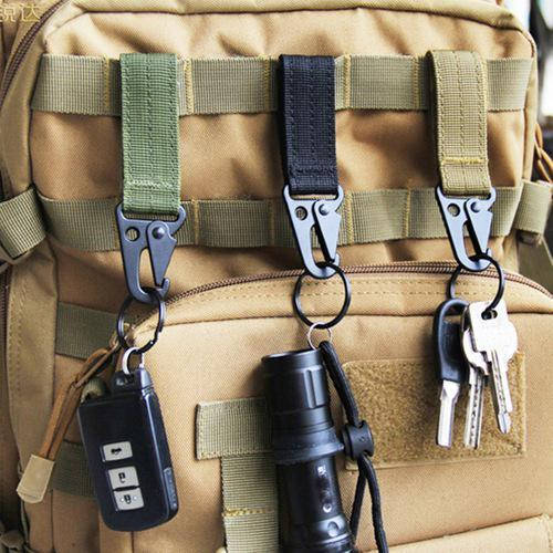 Купить Тактическая пряжка карабин с кольцом Storm Metall Олива; MOLLE ...