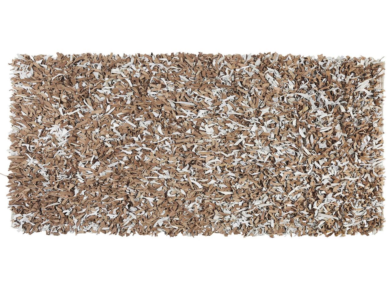 Кожаный ковер 80 х 150 см коричневый с серым МУТ (ID#1667889617), цена ...