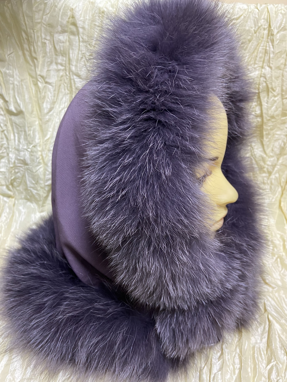 Капор с Двойным Мехом Песца Цвет Марсала — Купить Недорого на Bigl.ua ...