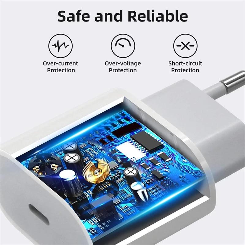 Швидка зарядка Usb C 20w в стилі Apple Iphone Адаптер зарядний блочок